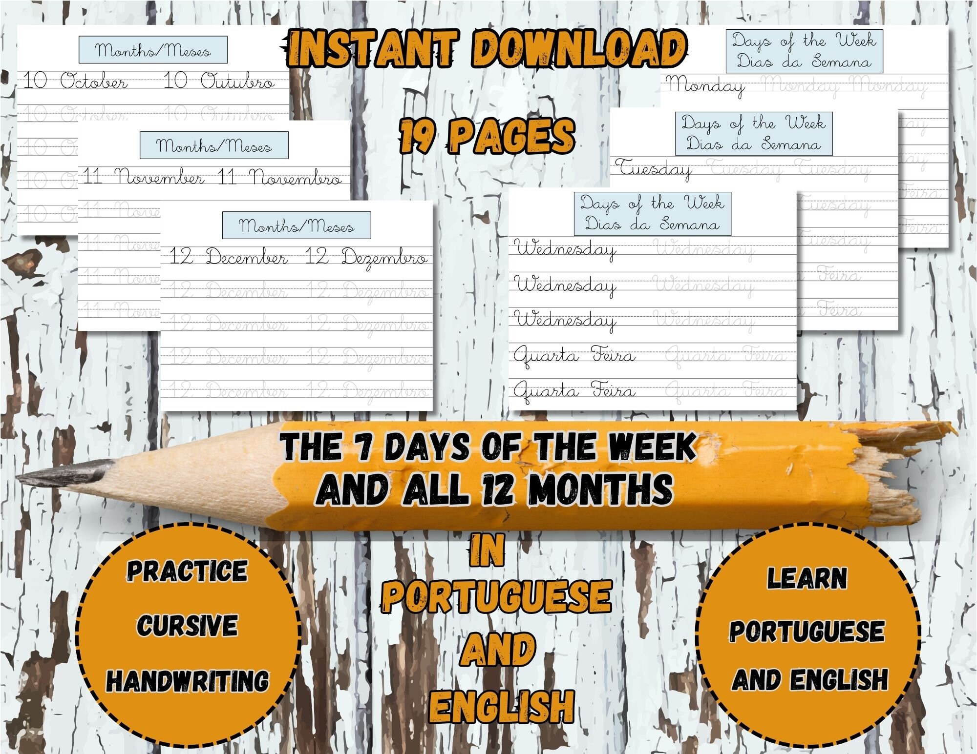 Cursive Extra Large Handwriting Worksheets Extra Large Font - Etsy