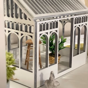 Miniature 1:24 Scale DIY Dollhouse Greenhouse Kit - Etsy