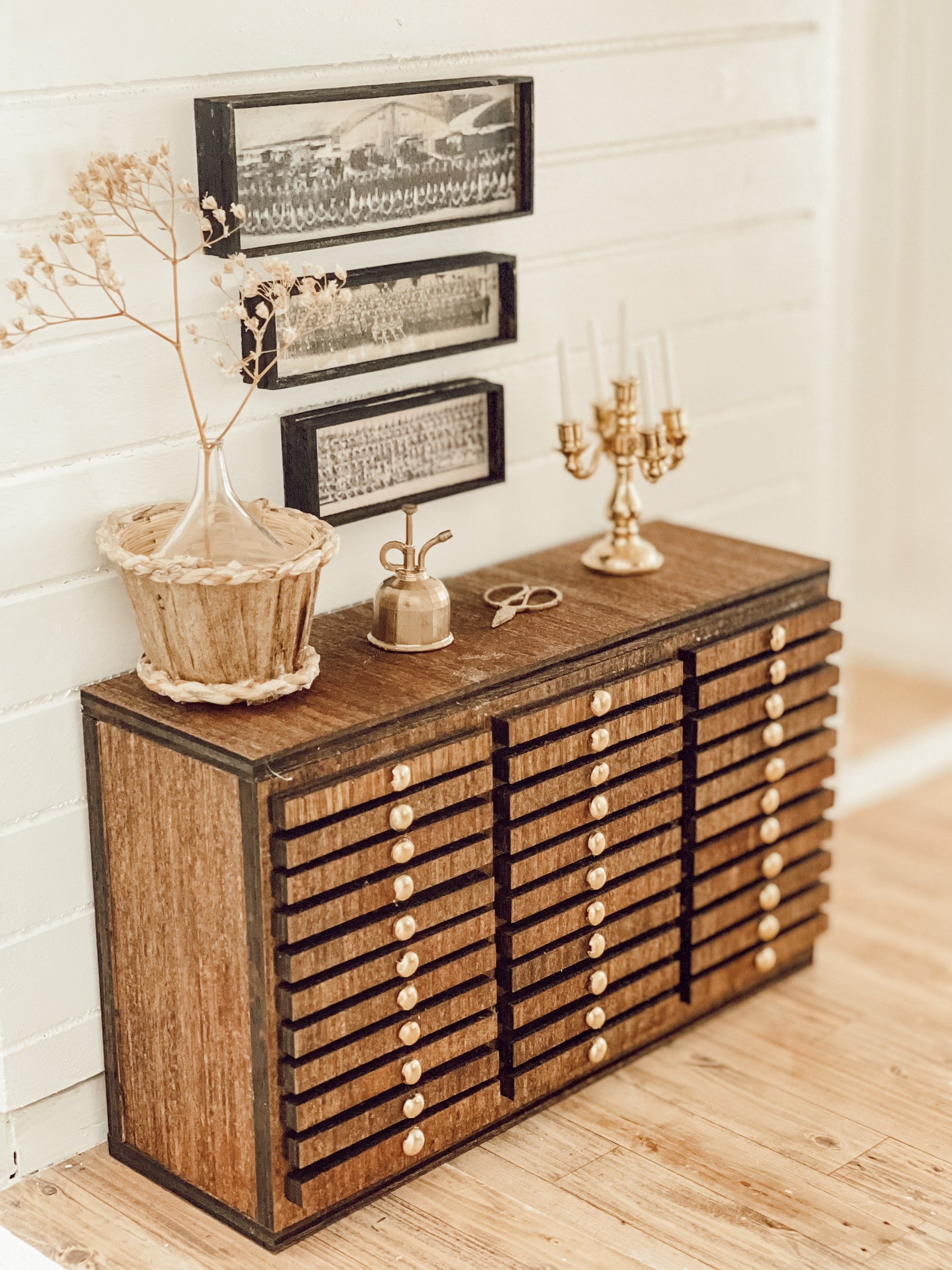 DIY Kit Dollhouse Wood Map Drawer Cabinet 1:12 Scale Miniature - Etsy