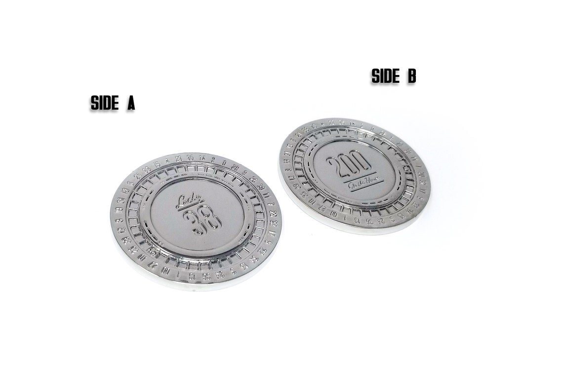 Fallout Platinum Poker Chip Lucky 38 - Etsy