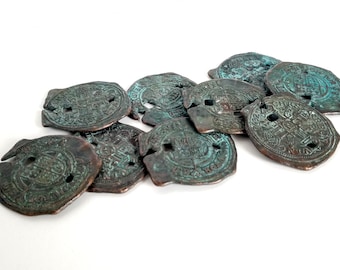 Goonies "doubloon" Prop Replica!!! Brass-plated METAL!!! Real Patina ...