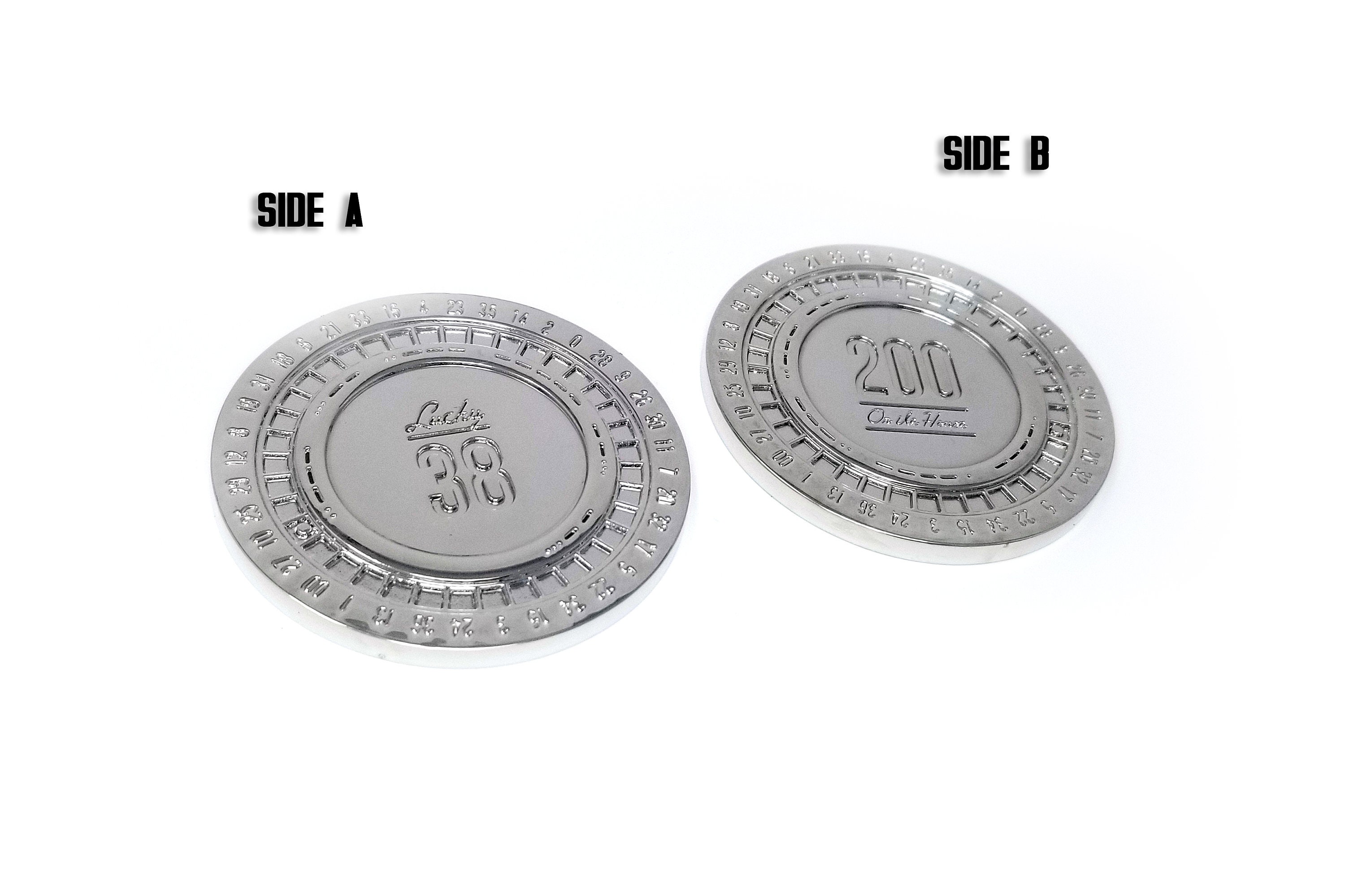 Fallout Platinum Poker Chip Lucky 38 | Etsy