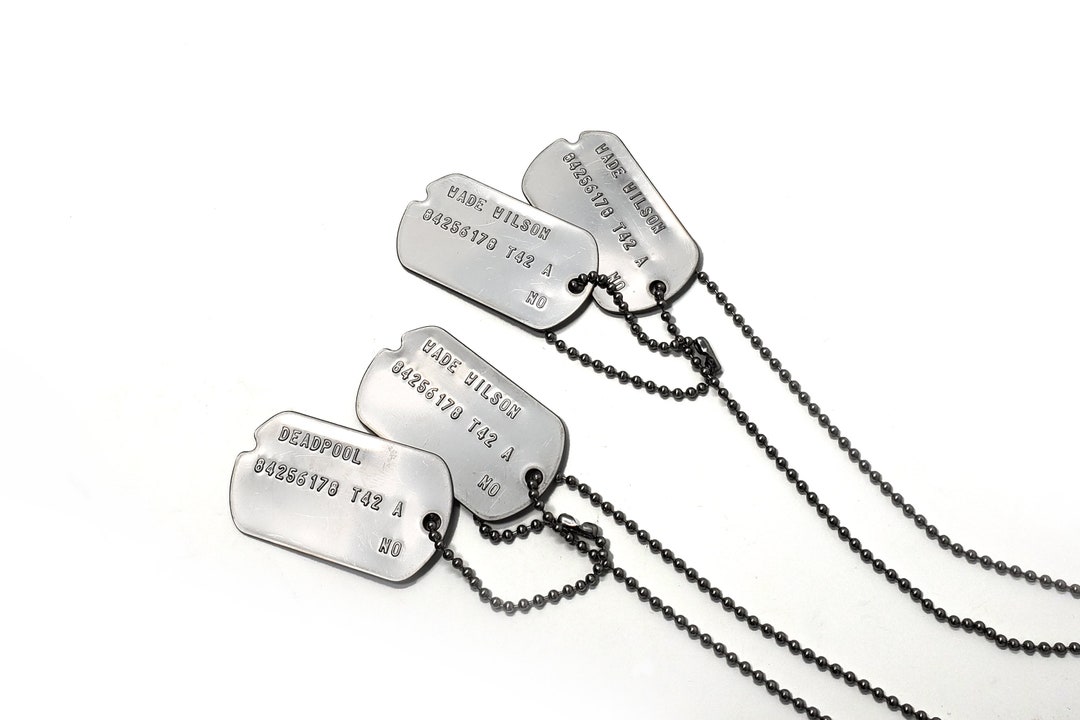 Wade Wilson Deadpool Military Dog Tags - Screen Accurate - Etsy