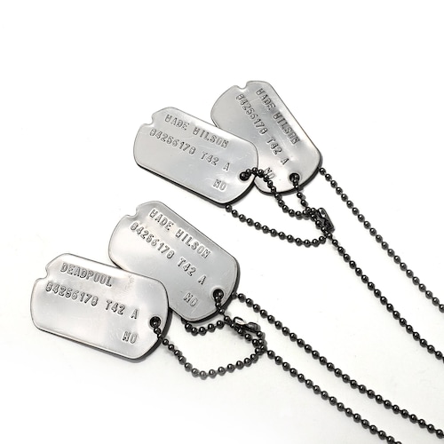 Wade Wilson Deadpool Military Dog Tags Screen Accurate | Etsy