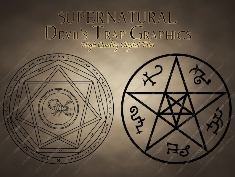 Supernatural - Devil's Trap Graphics - Vector & PNG - High Quality Digital Files - Etsy