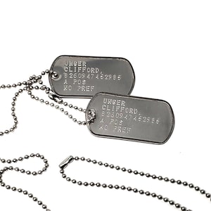 Death Stranding Cliff Unger Military Dog Tags - Etsy