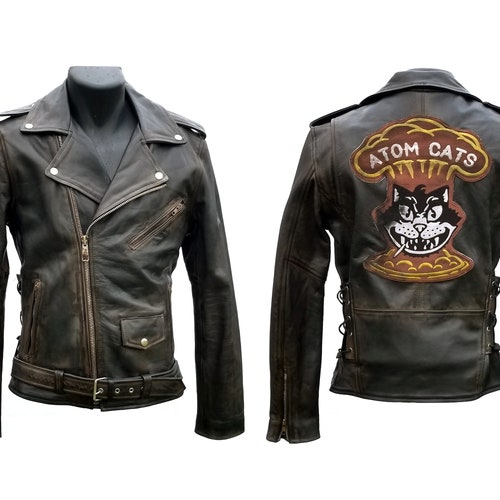 Genuine Leather Greaser Jacket for Men & Women-screen Accurate | Etsy