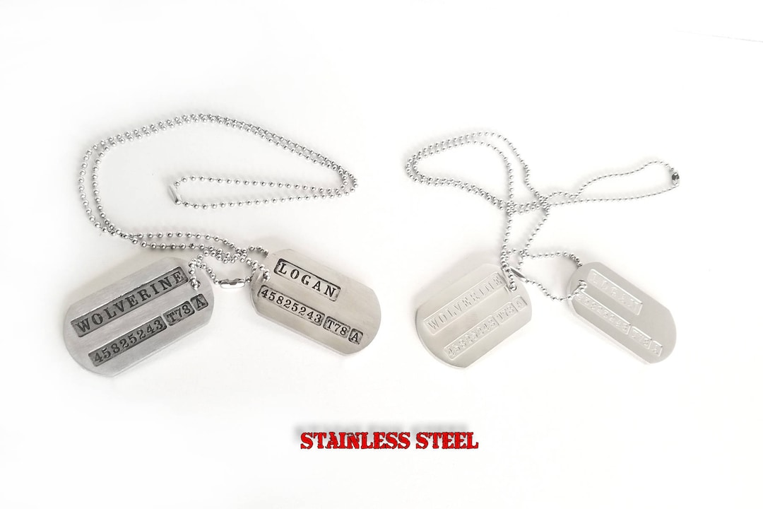 Wolverine XO Military Dog Tags - Adamantium Procedure - Screen Accurate ...