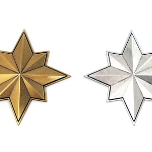 Captain Marvel Star Chest Emblem - Made in Metal - Antique Gold ...