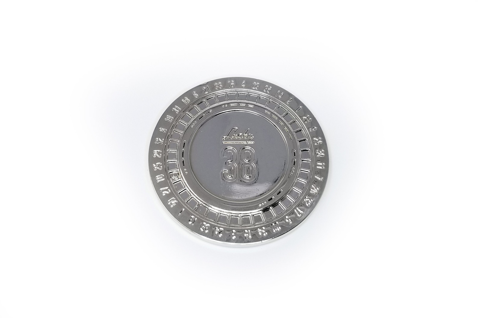 Fallout Platinum Poker Chip Lucky 38 - Etsy