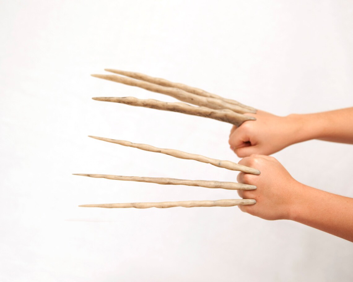 Jr. Wolverine Bone Claws Hand Sculpted and Distressed | Etsy