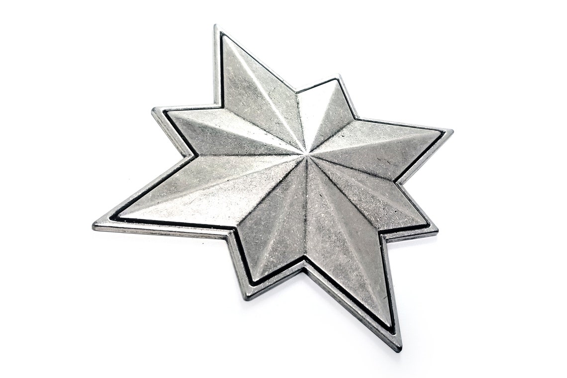 Captain Marvel Star Chest Emblem Made in Metal Antique - Etsy