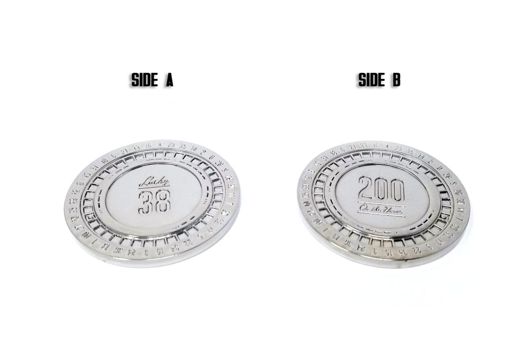 Fallout Platinum Poker Chip - Lucky 38 - Etsy