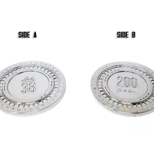 Fallout Platinum Poker Chip Lucky 38 | Etsy