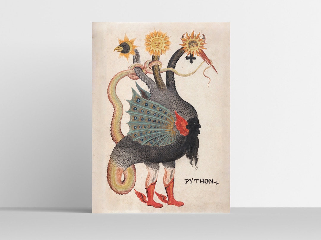 Mercurius (python), Alchemical and Rosicrucian Compendium (1760 ...