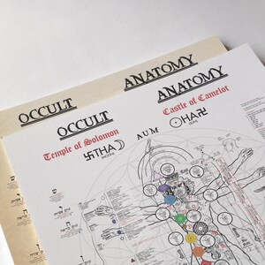 Occult Anatomy Extra Large Occult Poster 36x48 Occult - Etsy