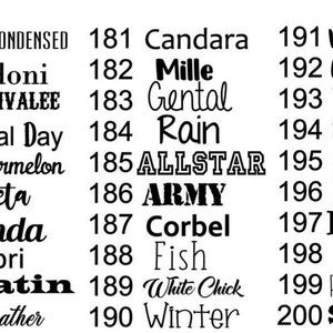 Custom Decals - Choose Your Font, Color, Length - Custom Vinyl Text ...