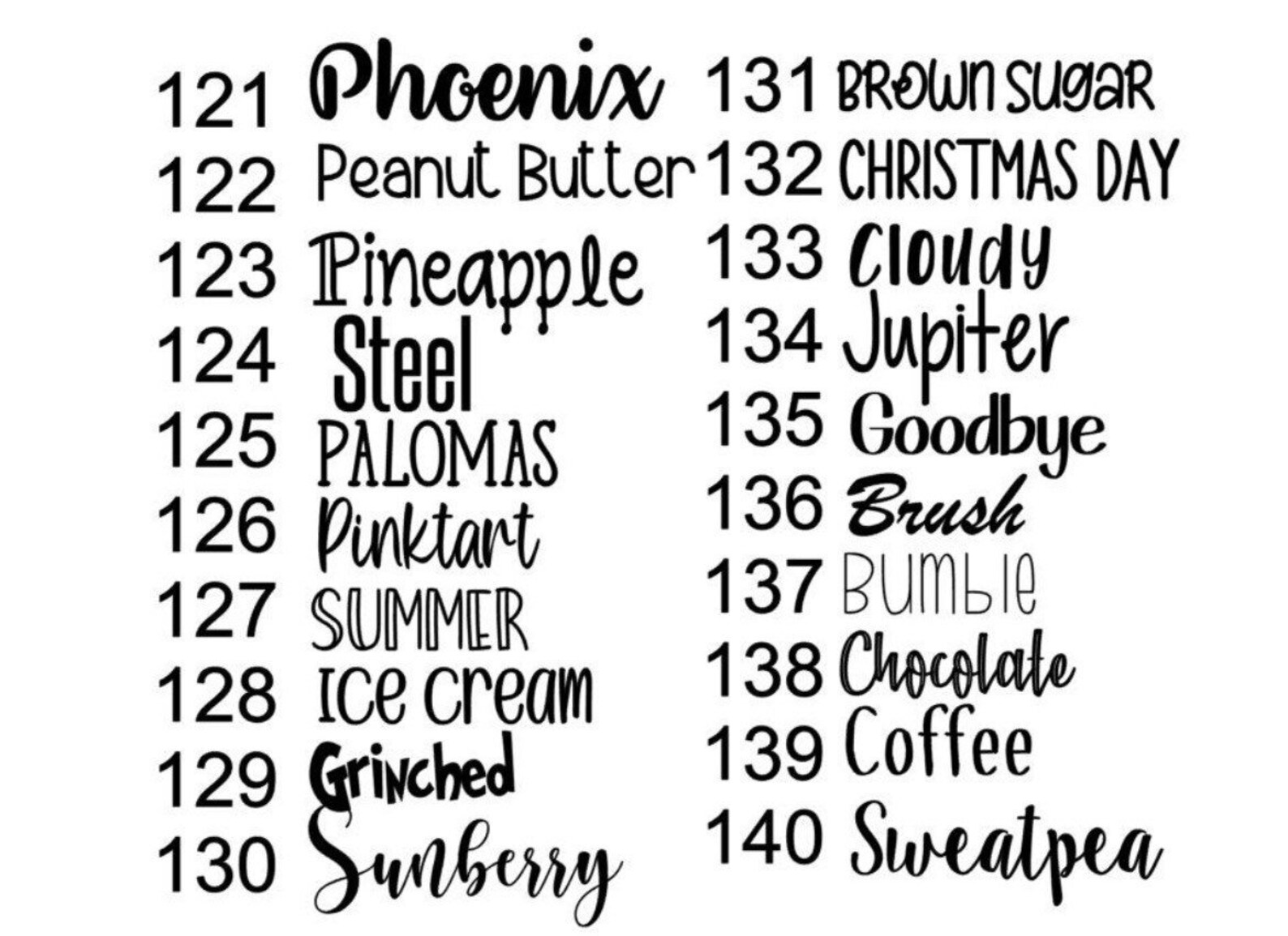 Custom Decals - Choose Your Font, Color, Length - Custom Vinyl Text ...