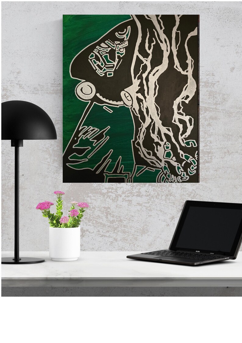 Hand Painted Doctor Doom Acrylic Canvas Art, Marvel Villain Decor - Etsy