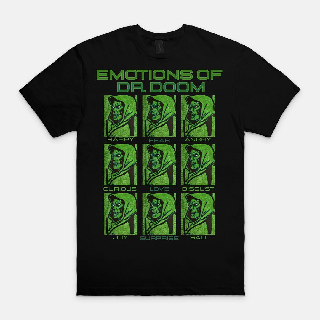 Doctor Doom Emotions T-shirt, Marvel Villain Fan Gift - Etsy