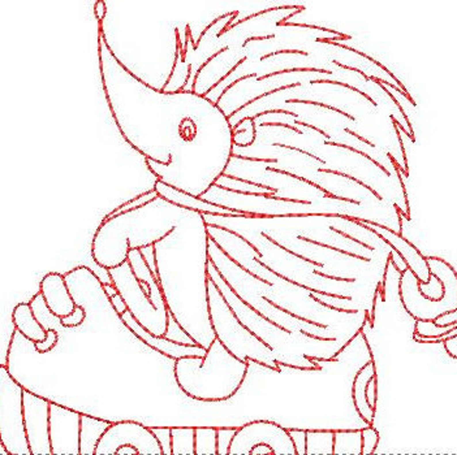Redwork Baby Hedgehogs Machine Embroidery Designs PACK OF 10 Instant ...