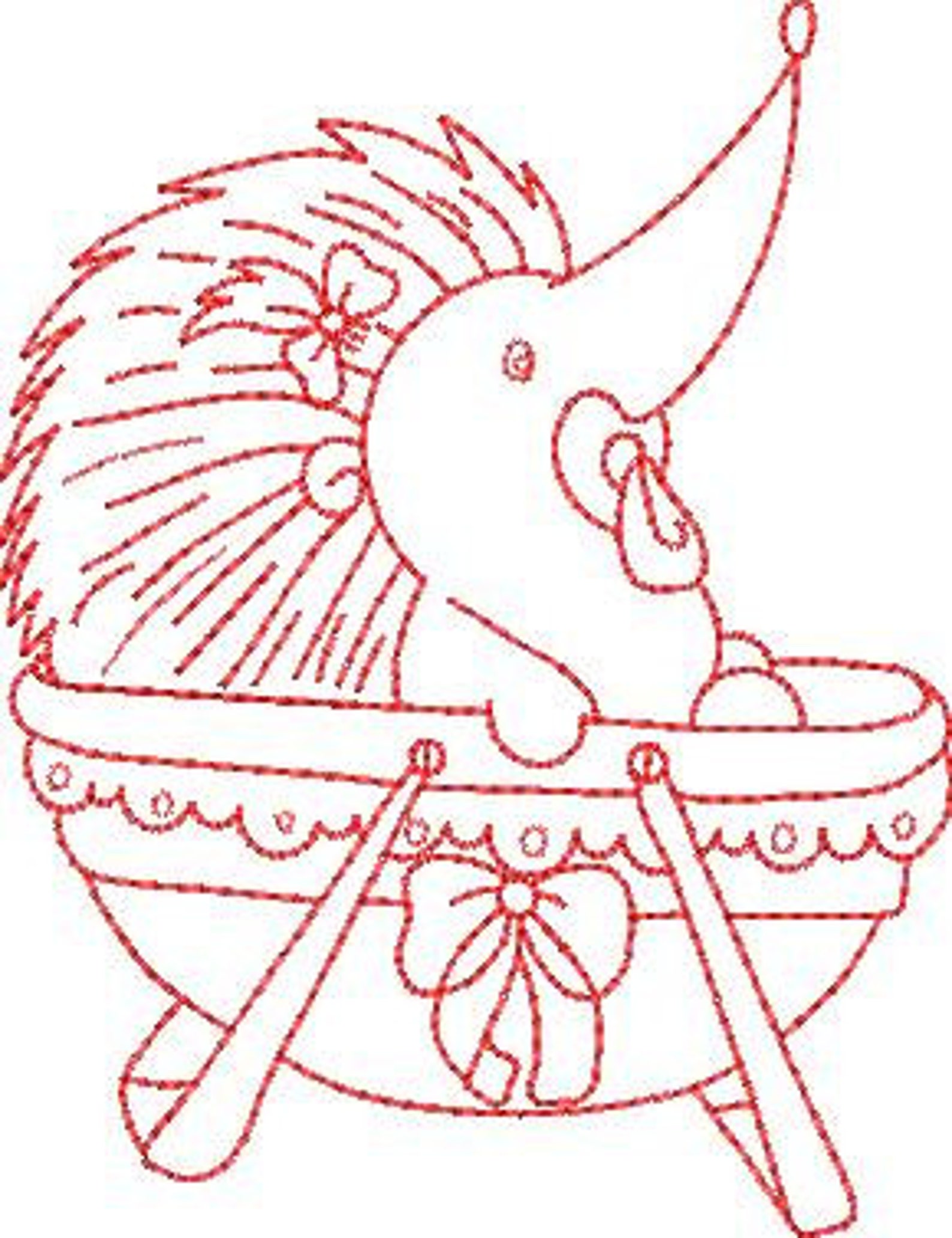 Redwork Baby Hedgehogs Machine Embroidery Designs PACK OF 10 Instant ...