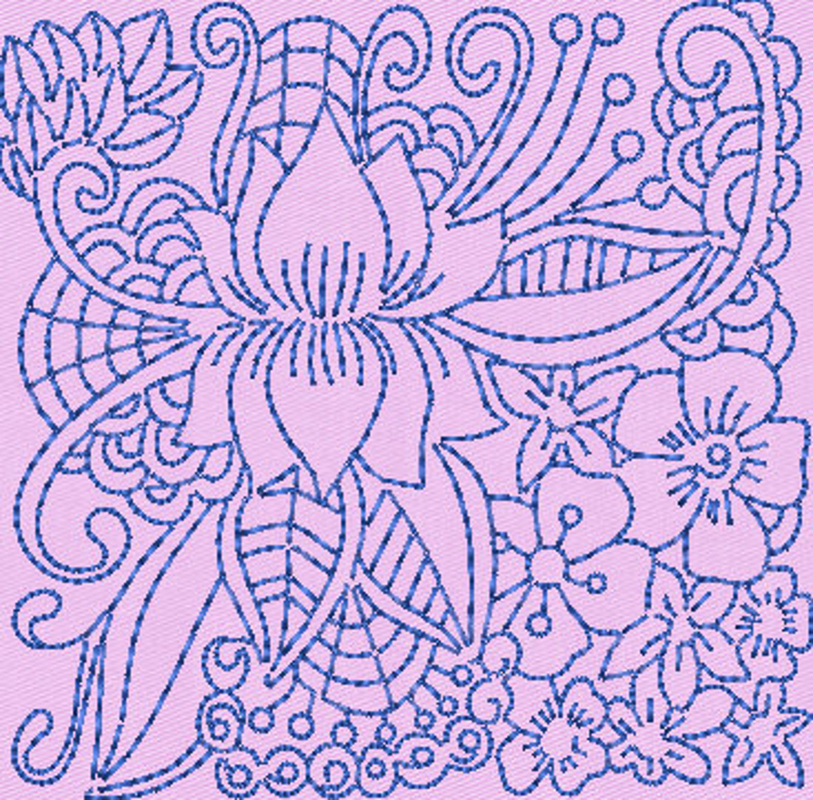 Spring Block Machine Embroidery Designs PACK OF 10 Instant - Etsy