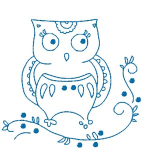 Cute Owl Line Art Embroidery Designs PACK OF 10, Instant Download, 2 ...