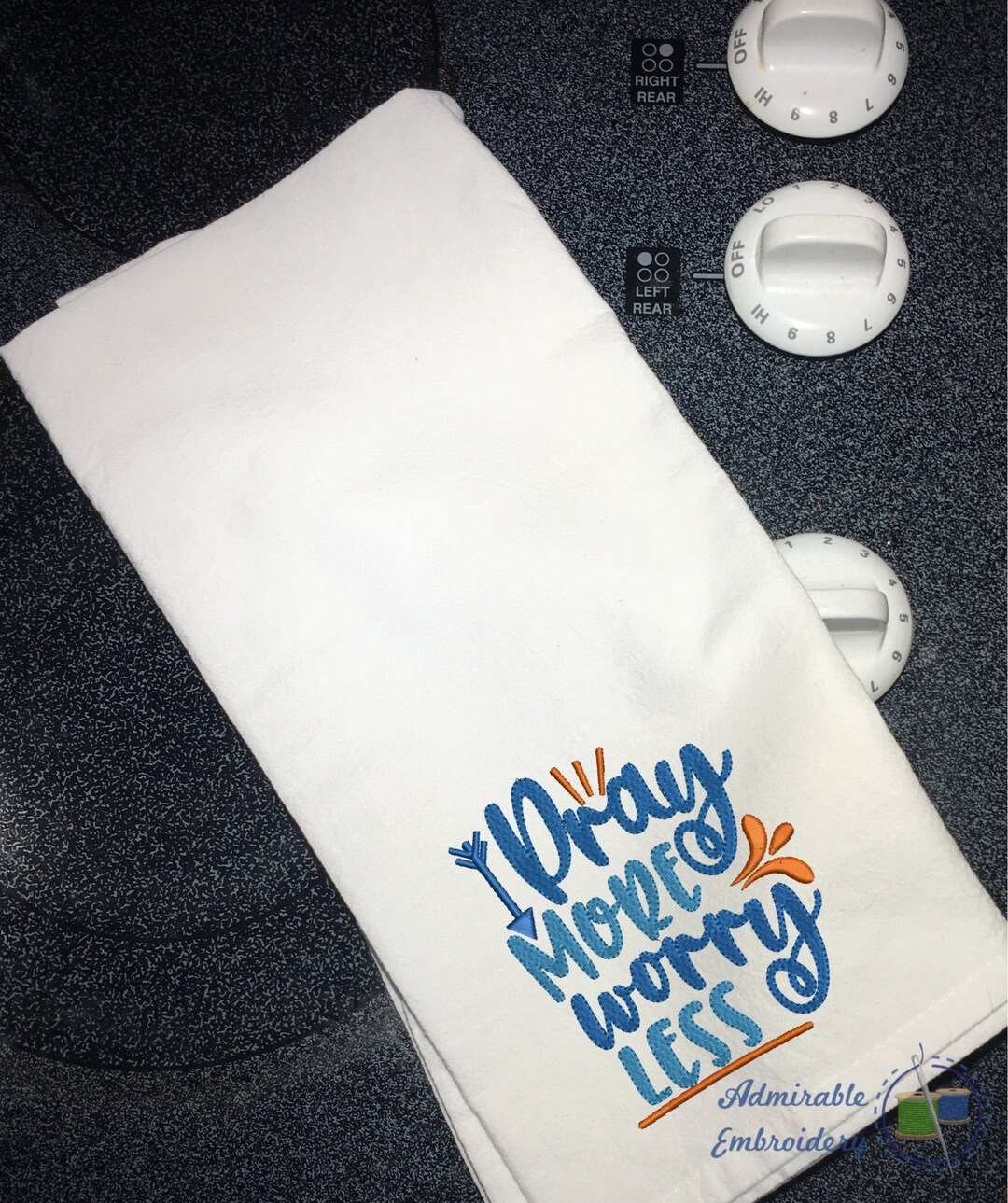 Bible Verse Embroidered Kitchen Towels, Scripture Tea Towels, Biblical ...