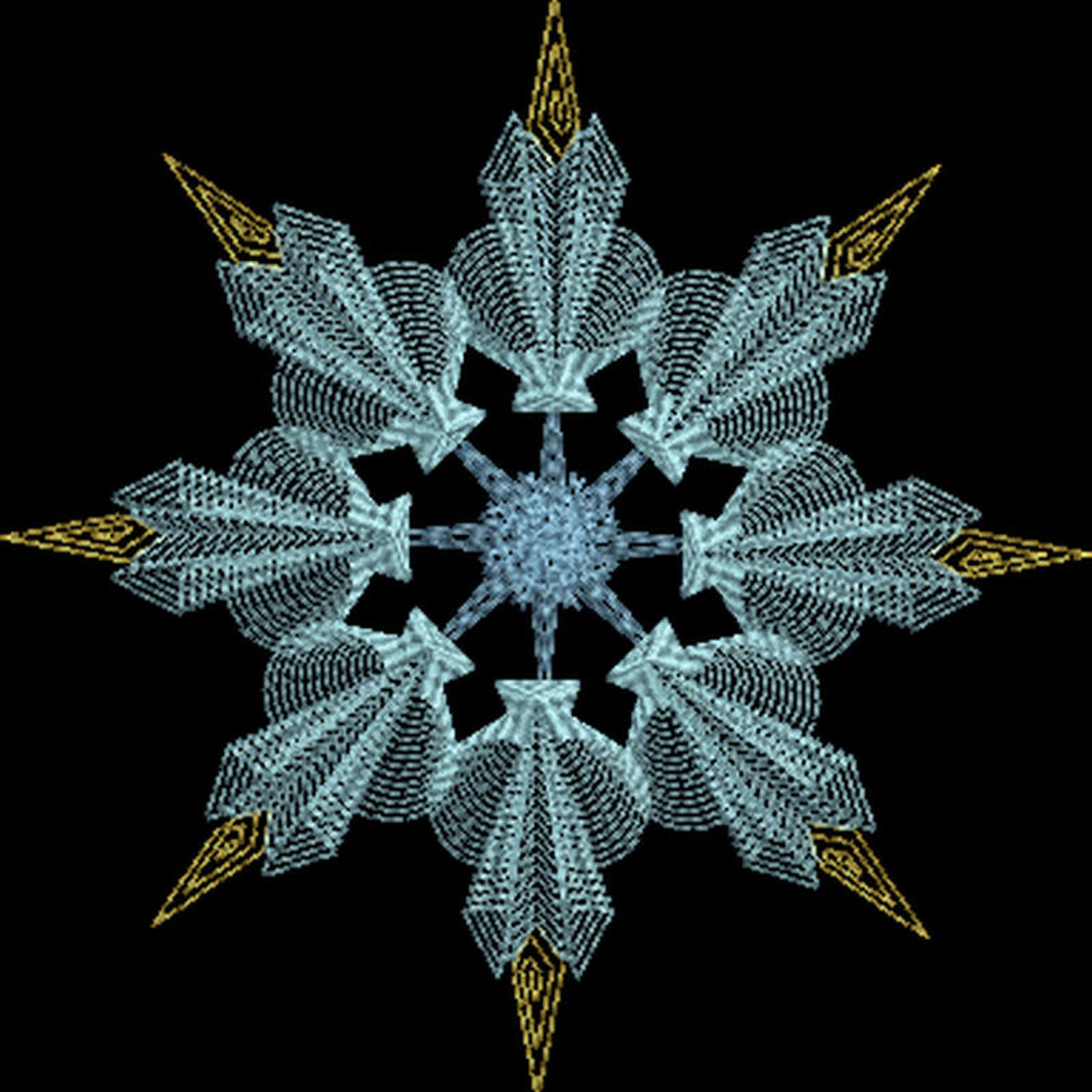 Snowflake Machine Embroidery Designs PACK OF 10 Instant Download 4x4 - Etsy