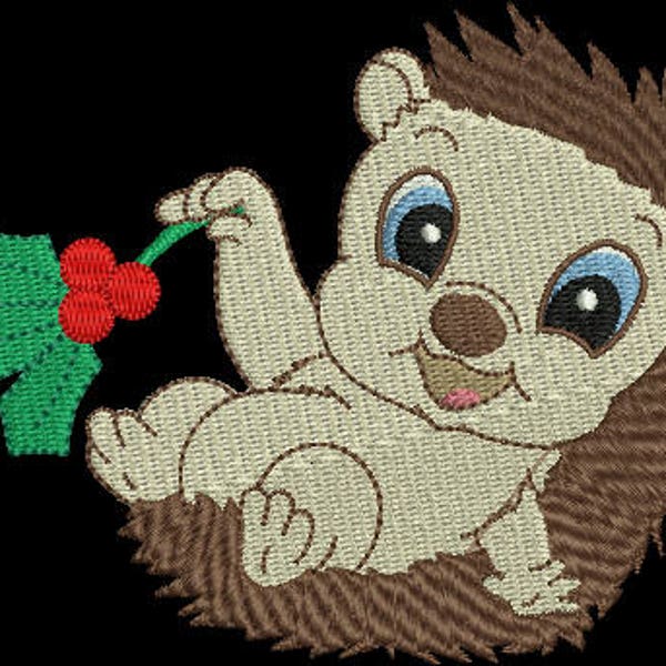 Hedgehog Embroidery Design - Etsy