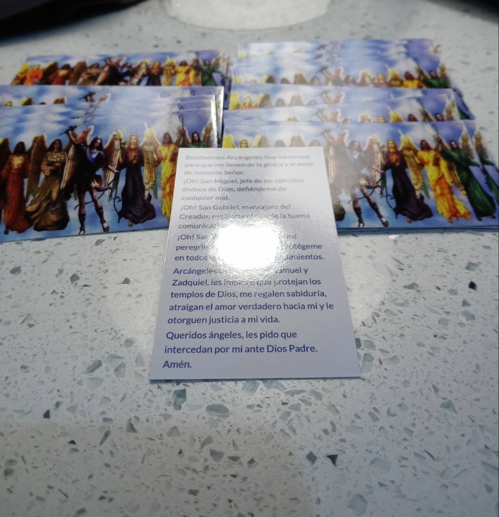 Seven Archangels prayer cards Siete Archangeles tarjeta De | Etsy