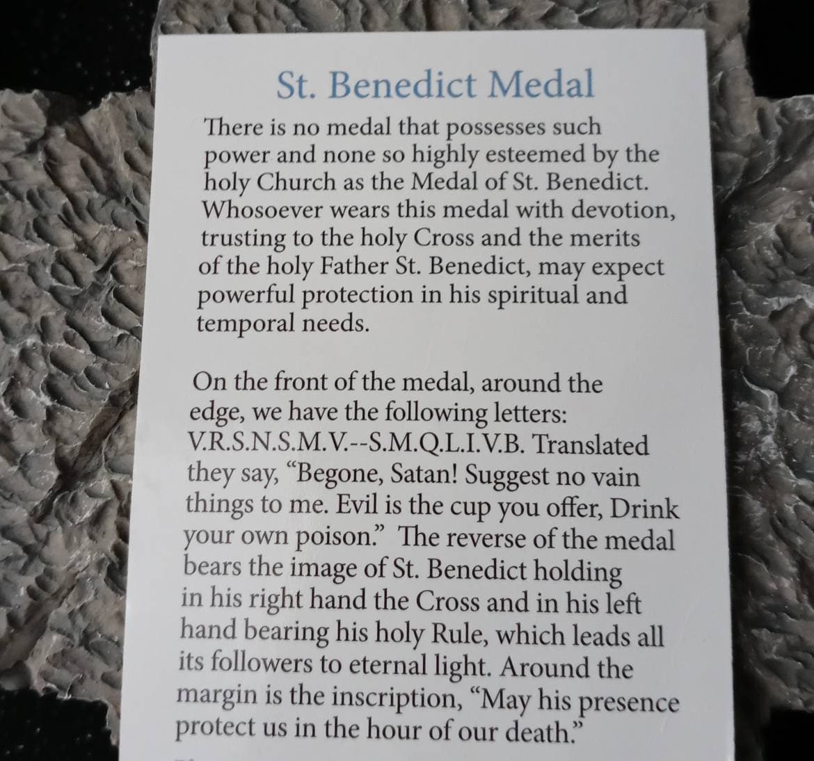 Saint Benedict Cross of Protection Catholic Faith Catholics - Etsy