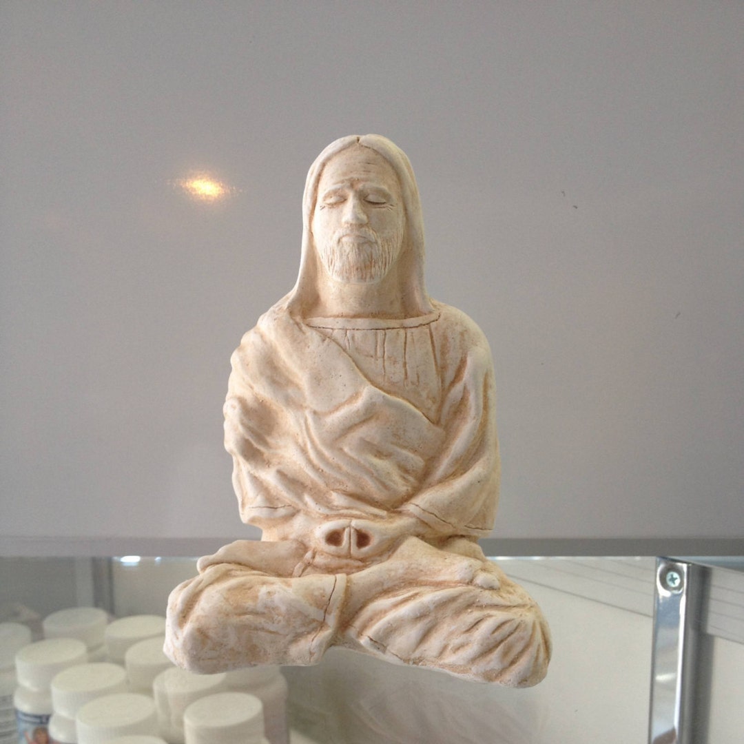 Jesus Meditating Statue in Lotus Yoga Posture . Made in - Etsy Canada