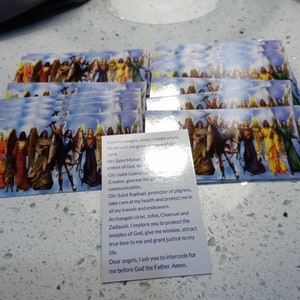 Seven Archangels Prayer Cards Siete Archangeles Tarjeta De Oración - Etsy