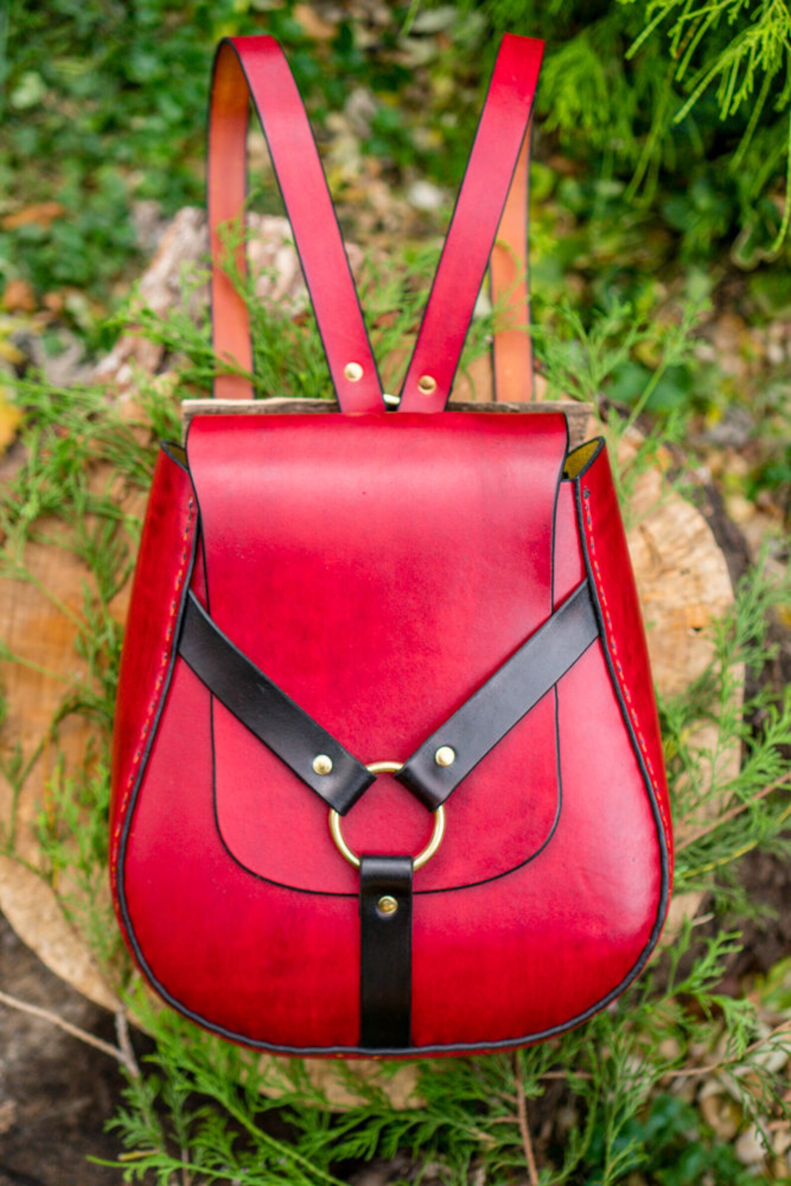 Made to Order Custom Order Large Handmade Latigo Leather Backpack Hand ...