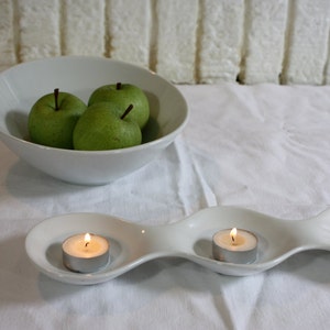 Vintage PIER ONE White Porcelain Modernist Serving Dish | Etsy