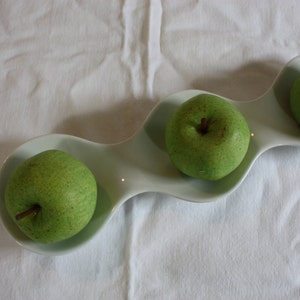 Vintage PIER ONE White Porcelain Modernist Serving Dish | Etsy