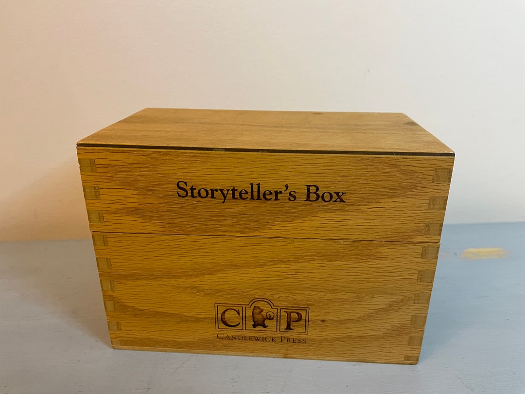 Storytellers Box Solid Wood Index Box With Lid Candlewick - Etsy
