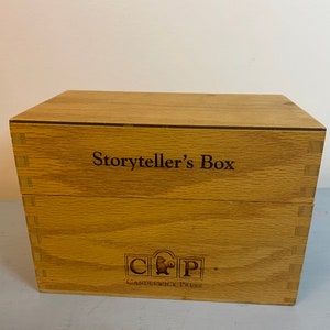 Storytellers Box Solid Wood Index Box With Lid Candlewick - Etsy