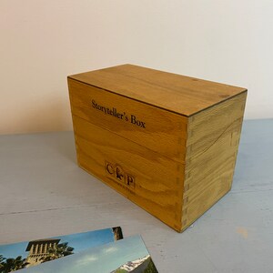 Storytellers Box Solid Wood Index Box With Lid Candlewick - Etsy