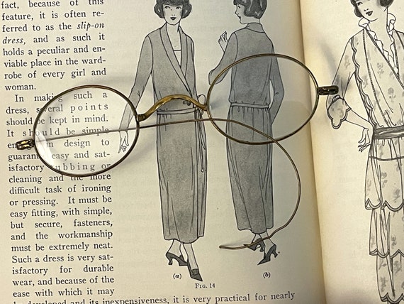 Antique Gold Wire Spectacles Oval Optical Eyeglasses … - Gem
