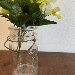 Clear Eclipse Wide Mouth Mason Jar Vintage 1940s Canning - Etsy