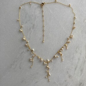 Waterfall Bridal Necklace and Earring Set - Etsy
