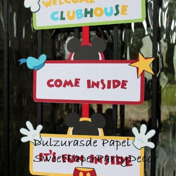 Mickey Mouse Clubhouse Door Sign - Etsy