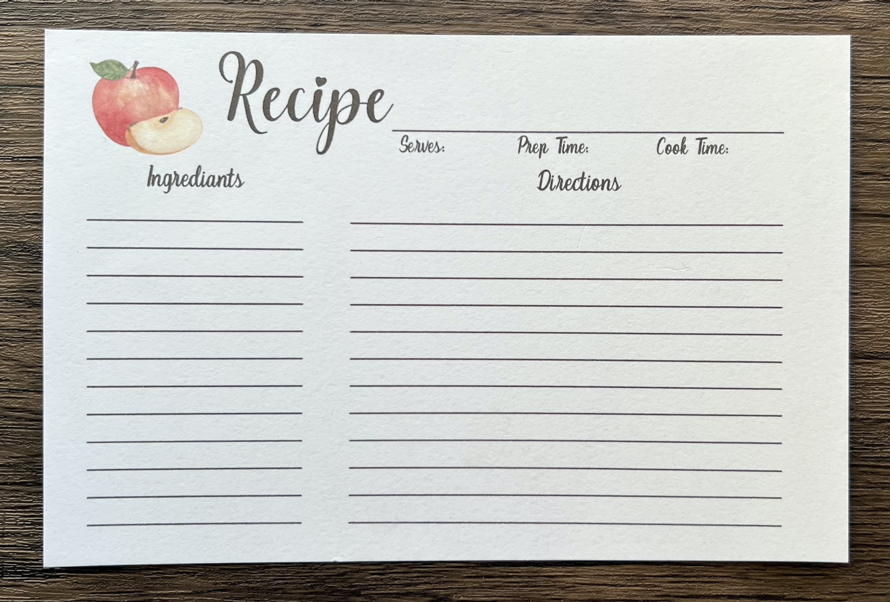 Apple Recipe Cards, Fall Recipe Cards, Apples, Fall Cooking, Fall ...