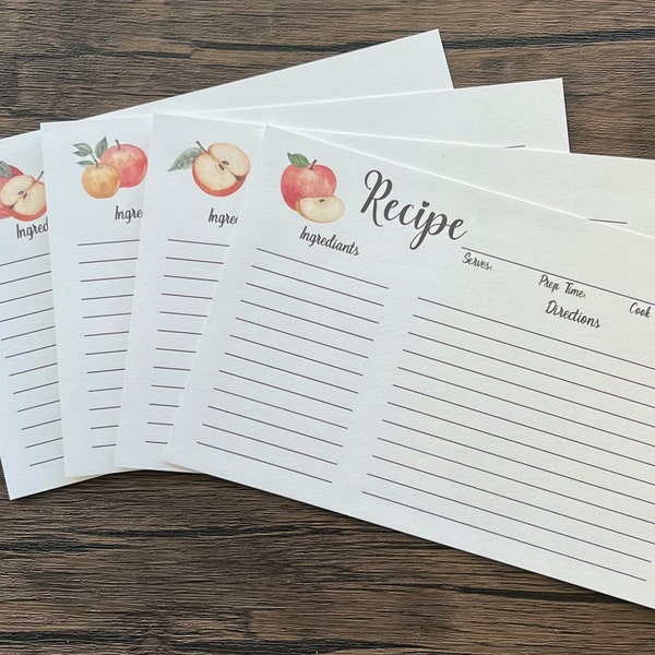 Apple Recipes - Etsy