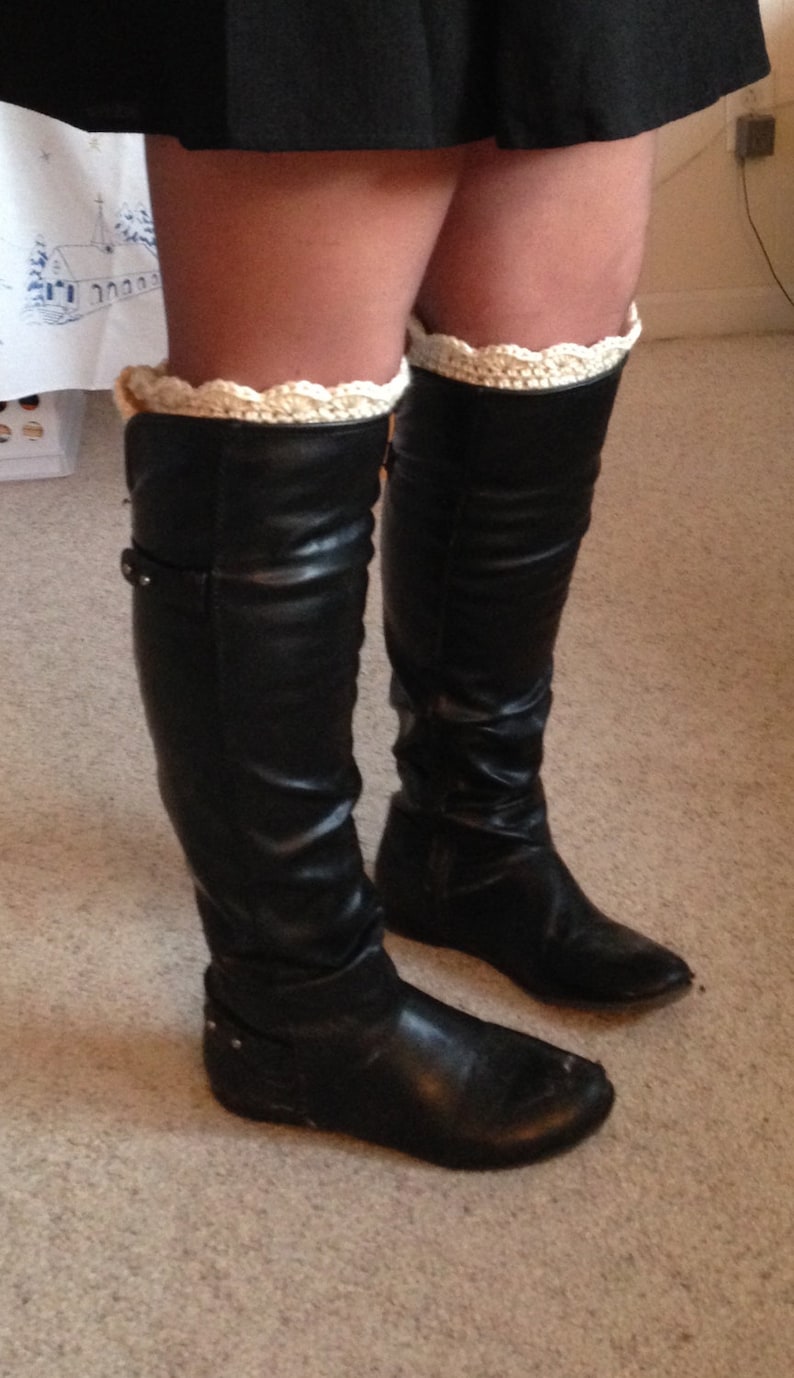 Boot Cuffs With Bows, Crochet Boot Cuffs, Boot Covers, Boot Toppers ...