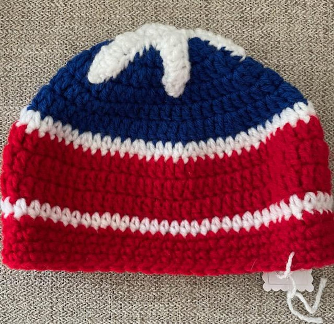 Captain America Hat, Crochet Beanie, Super Hero Beanie Hat, U.S.A ...