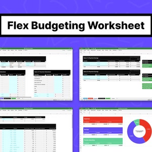 The Flexible Budgeting Planner Worksheet - Etsy